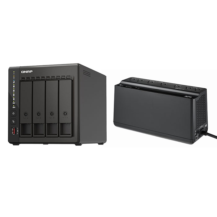 QNAP 威聯通 TS-673A-8G 6Bay NAS 網路儲存伺服器 贈 APC不斷電系統 650VA-BN650M1-TW-電腦/電競 ...