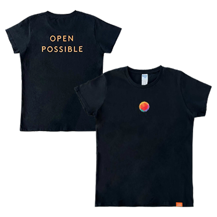 Open Possible T恤-女款黑色XL-電玩/相機/車用-相機-台灣大哥大 myfone 網路門市