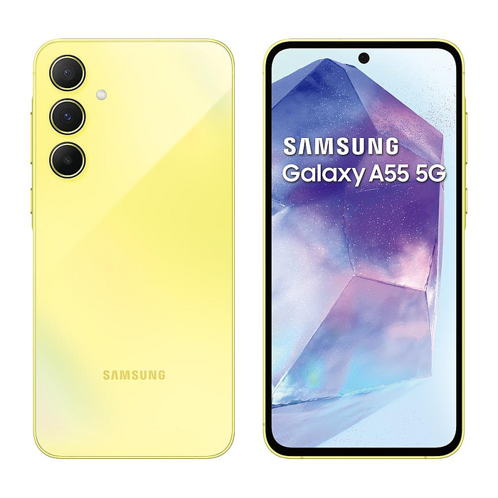 三星 Samsung Galaxy A55 8G/256G (凍檸黃)-手機．平板-台灣大哥大 myfone 網路門市